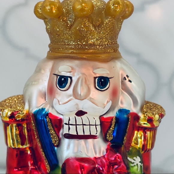 Holiday | Nutcracker Hand Blown Glass Ornament | Poshmark